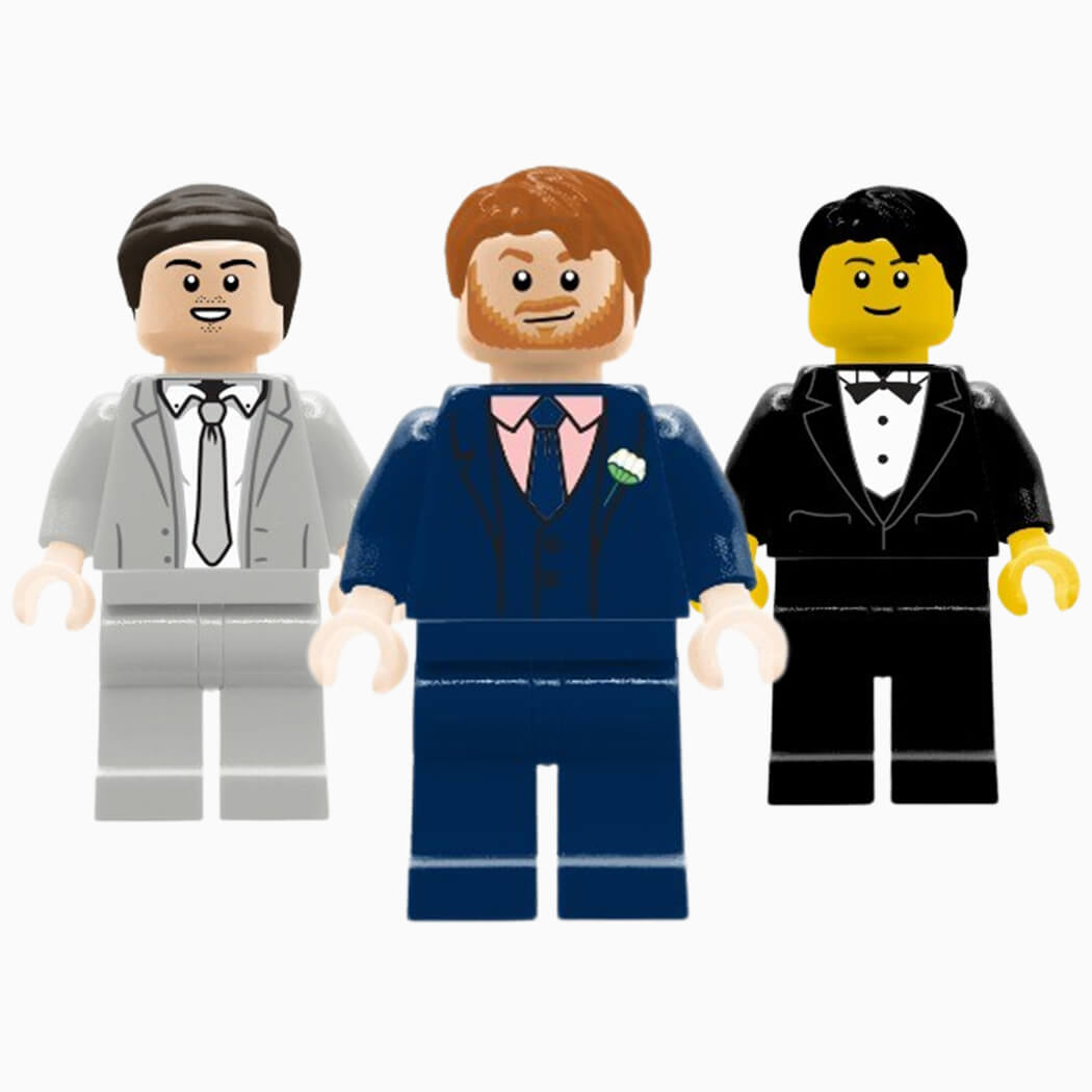 Personalised Lego Groom – Byron Bricks – byronbricks
